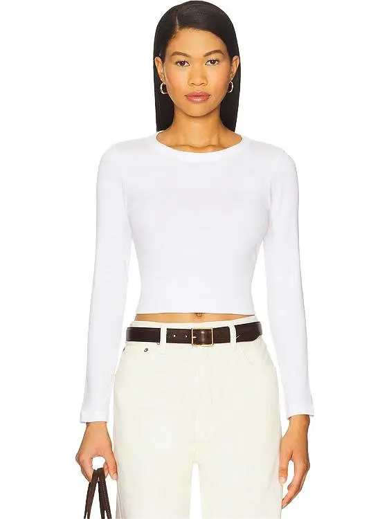 LESET Kelly Slim Fit Long Sleeve - White