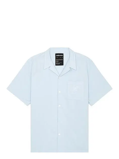 THE HUNDREDS Colima Woven Shirt In Baby Blue - Light Blue