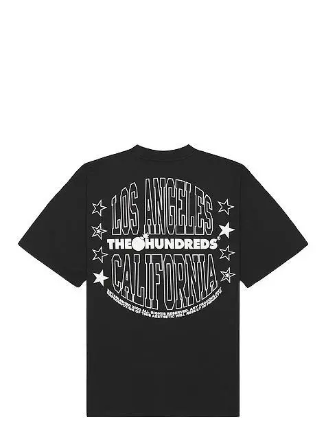 THE HUNDREDS Loaded Bar T-shirt In Black - Limo