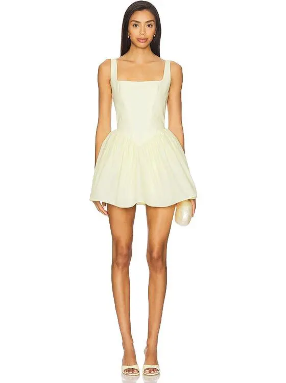 Nbd The Lina Mini Dress - Pale Yellow