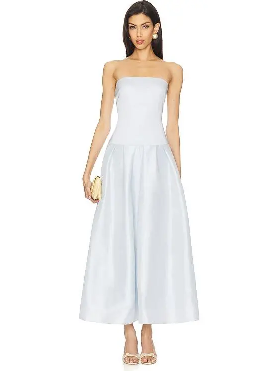 MORE TO COME Cambria Strapless Dress - Baby Blue