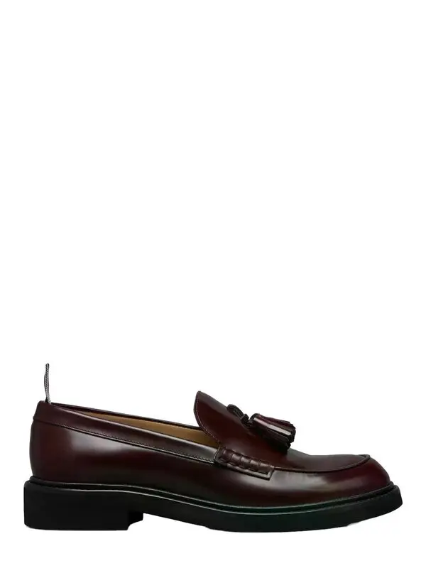 Thom Browne Rwb Tassel-detailed Loafers - Red