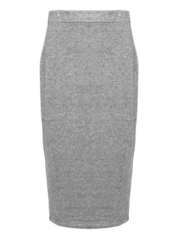 Vince Knitted Midi Skirt - Grey