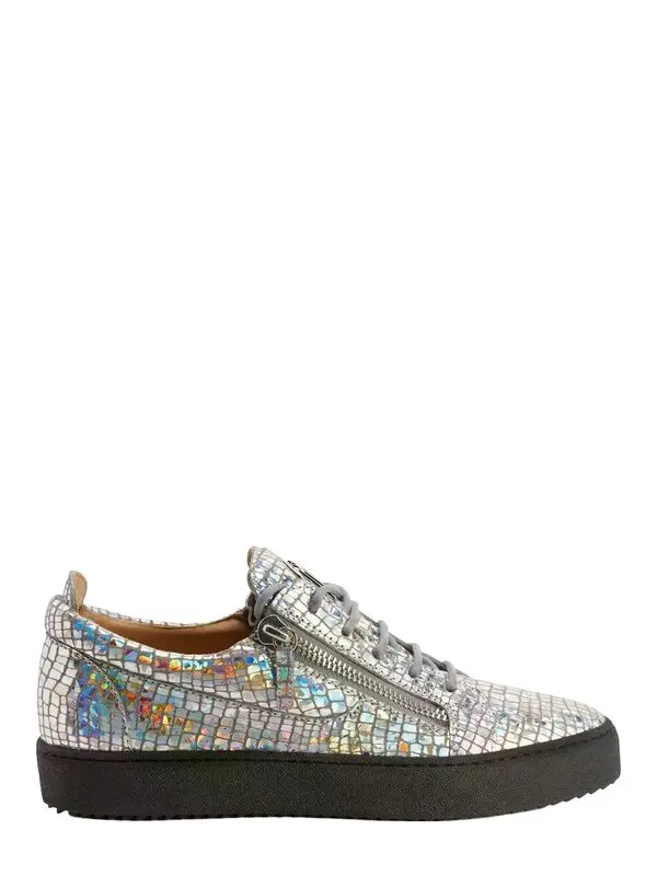 GIUSEPPE ZANOTTI Frankie Kaleido Low-top Sneakers - Grey