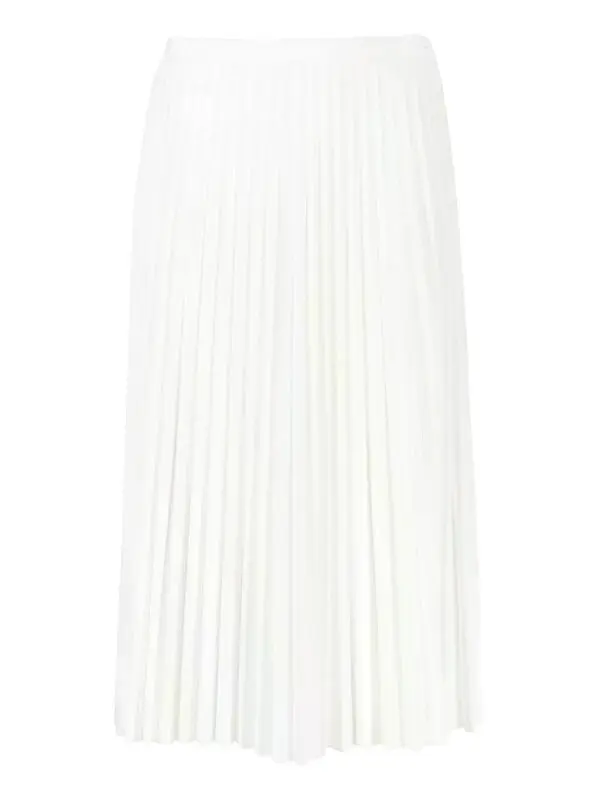 Lacoste Fully-pleated Midi-skirt - White