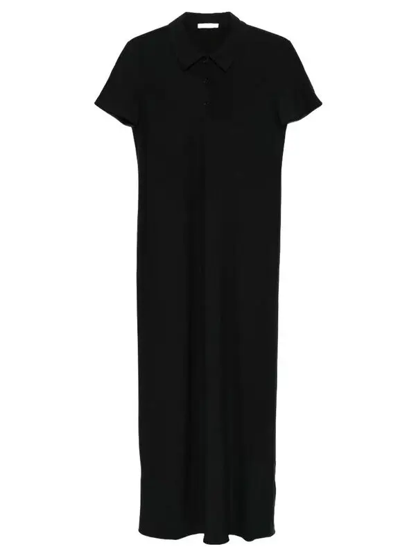 THE ROW Valenit Short-sleeve Maxi Dress - Black