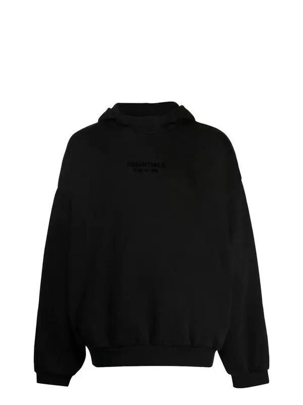 Fear Of God Essentials Cotton Hoodie - Black