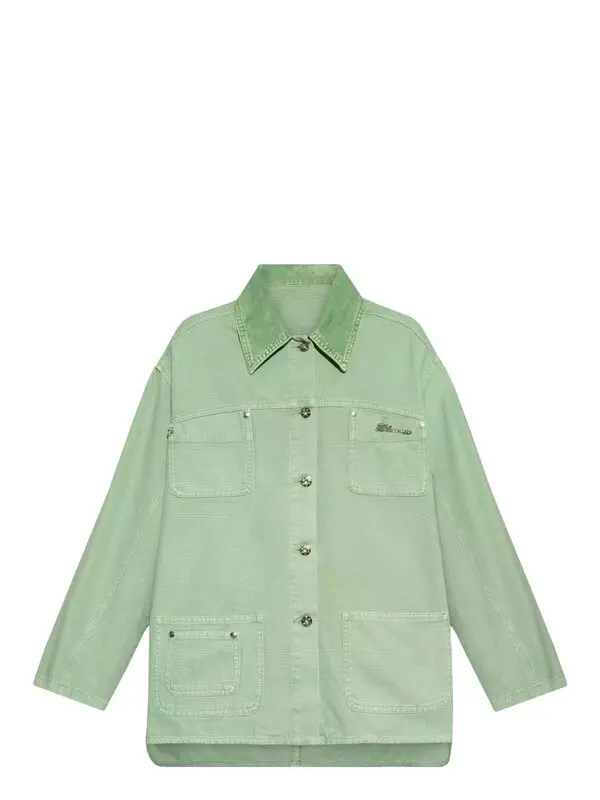 Blumarine Patch-pocket Shirt Jacket - Green