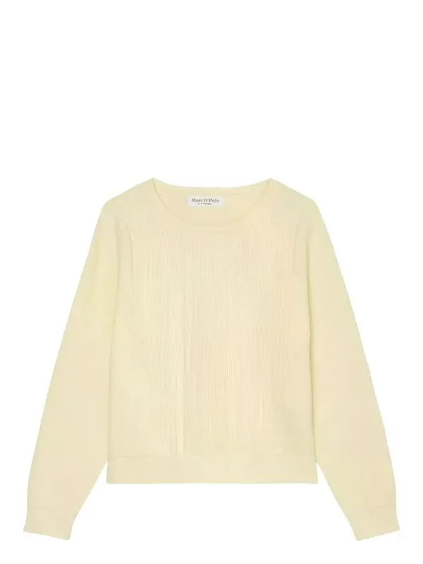 Marc O'polo Textured Crew-neck Sweater - Yellow