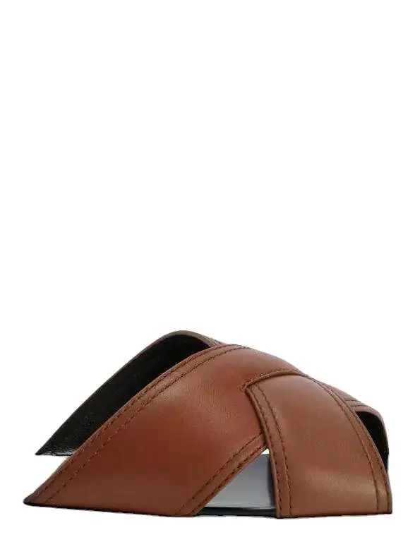 GIUSEPPE ZANOTTI Flavio Crossed-leather Sandals - Brown