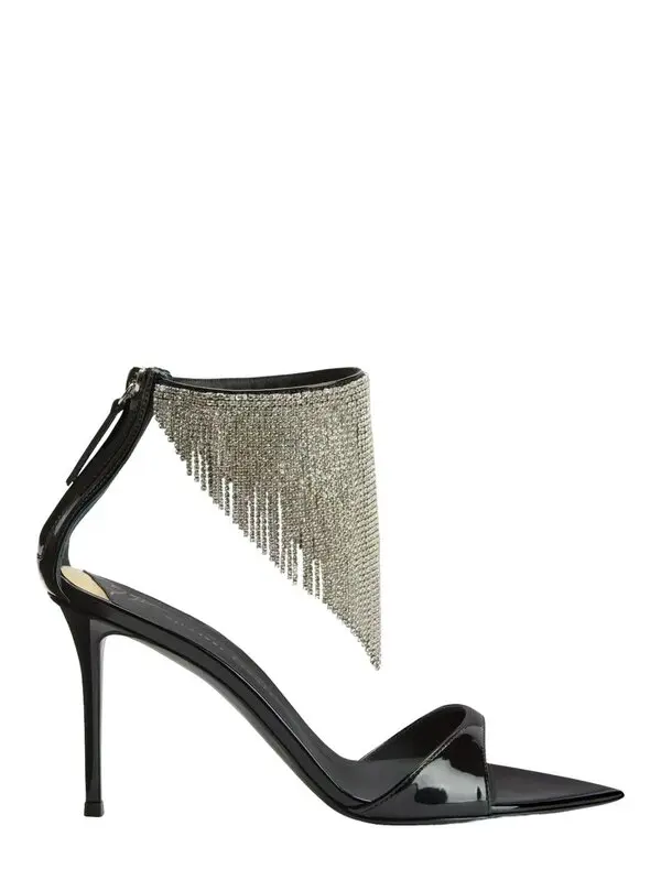 GIUSEPPE ZANOTTI Intriigo Crystal Open-toe Sandals - Black