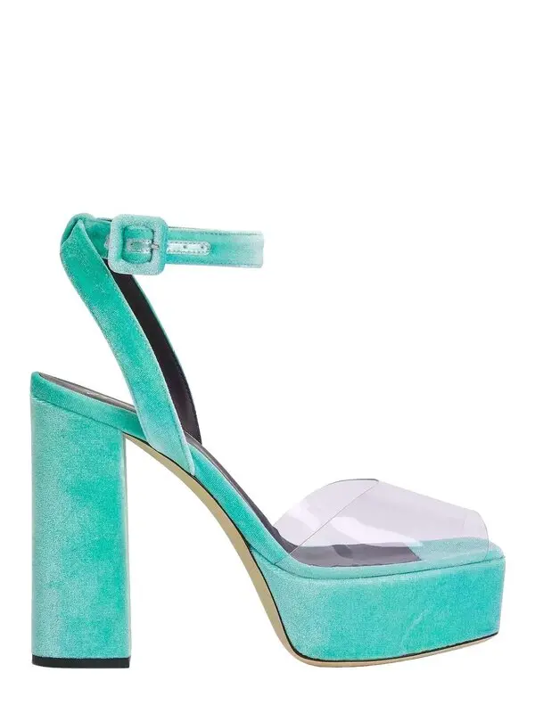 GIUSEPPE ZANOTTI 120mm Betty Plexi Sandals - Blue