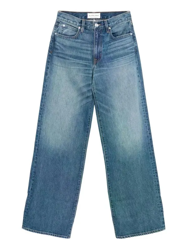 SLVRLAKE Selena Straight Leg Jeans - Blue