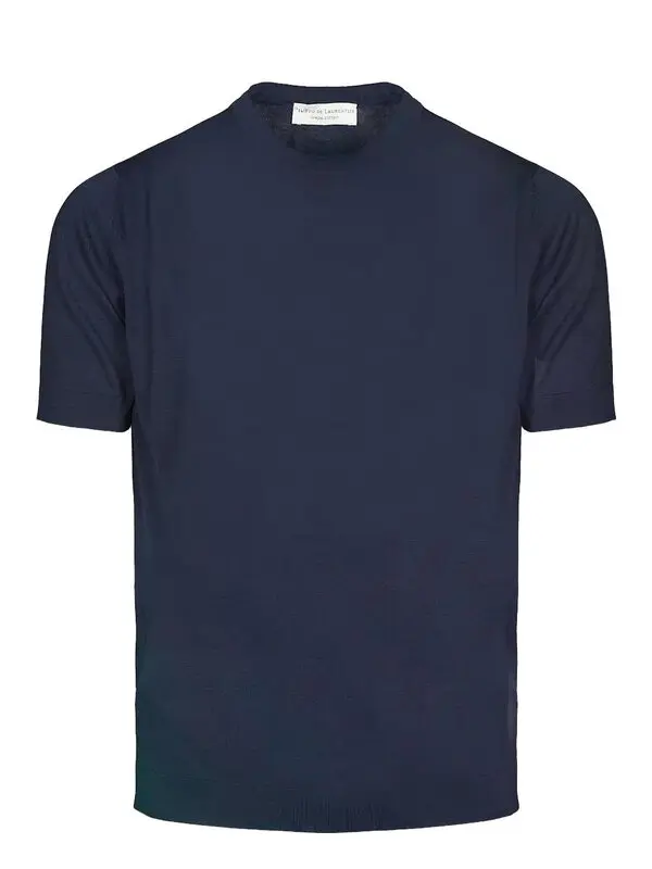FILIPPO DE LAURENTIIS Cotton T-shirt - Blue