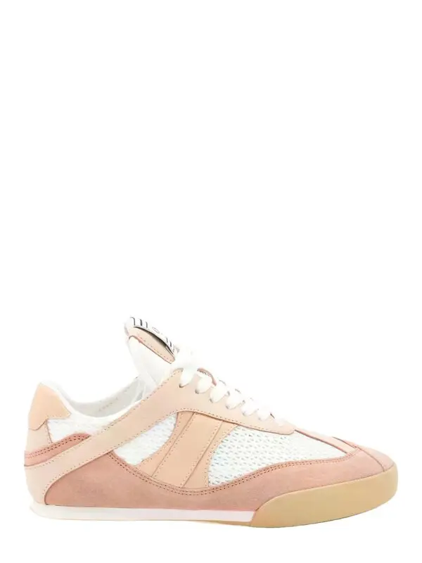 Chloé Mesh-panel Suede Sneakers - Pink