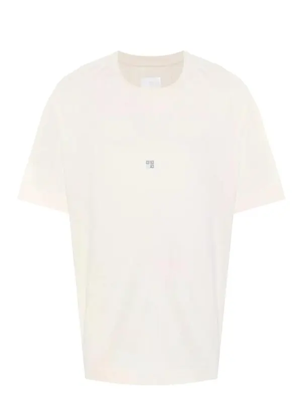 Givenchy 4g-detail Cotton T-shirt - Neutrals