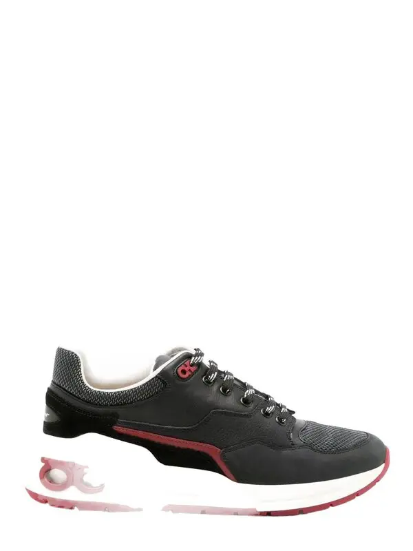 FERRAGAMO Cosma Panelled Low-top Sneakers - Black