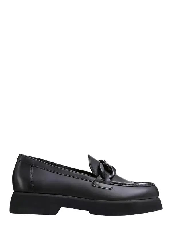 HOGL Stacy Chunky Leather Loafers - Black