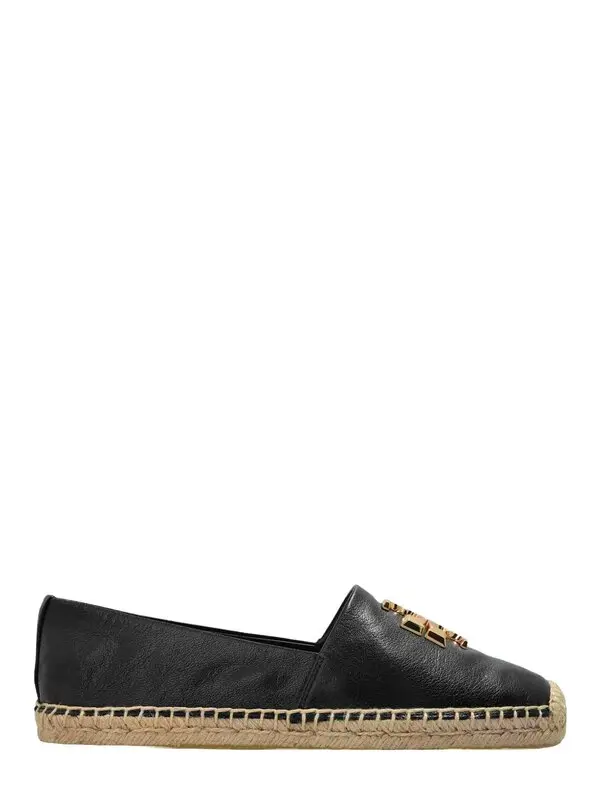 Tory Burch Eleanor Logo-embellished Espadrilles - Black