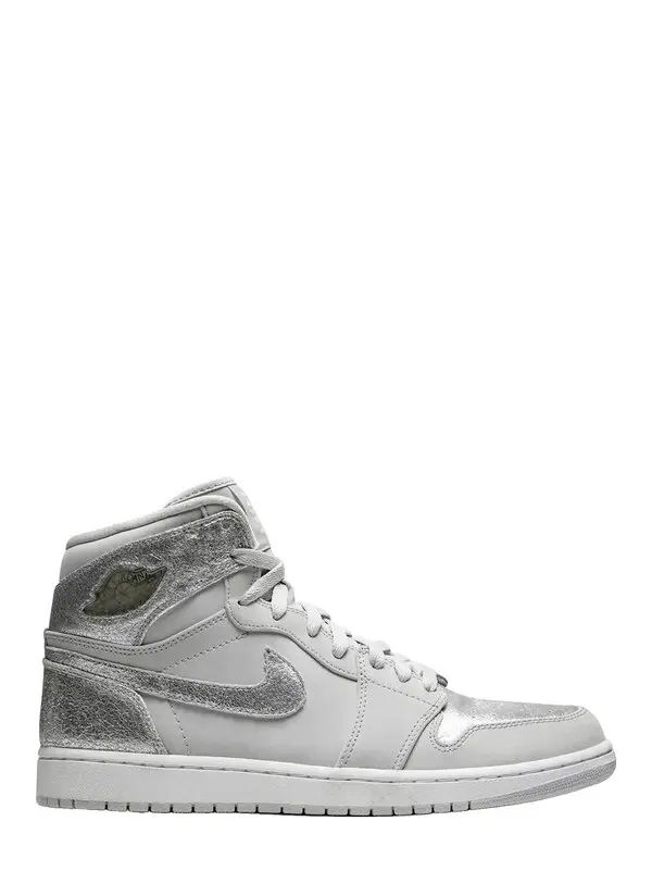 JORDAN Air 1 Retro Hi Silver 25th Anniversary Sneakers - Grey