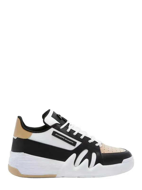 GIUSEPPE ZANOTTI Talon Perforated Sneakers - Black