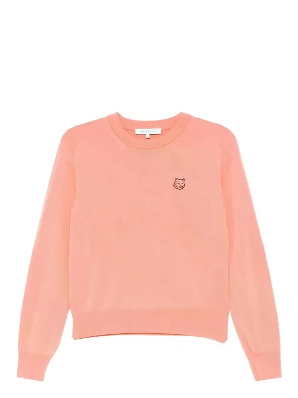 Maison Kitsuné Fox Head Patch Jumper - Red