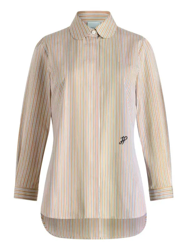 PATOU Striped Poplin Shirt - Neutrals