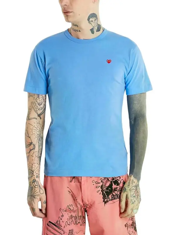 Play Comme Des Garcon Heart Logo T-shirt - Blue