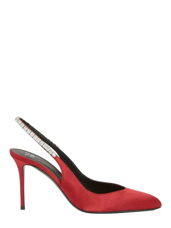 GIUSEPPE ZANOTTI 90mm Rachyl Pumps - Red