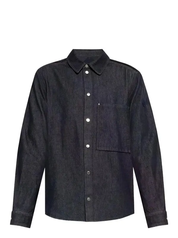 Moncler Denim Long-sleeved Shirt - Blue