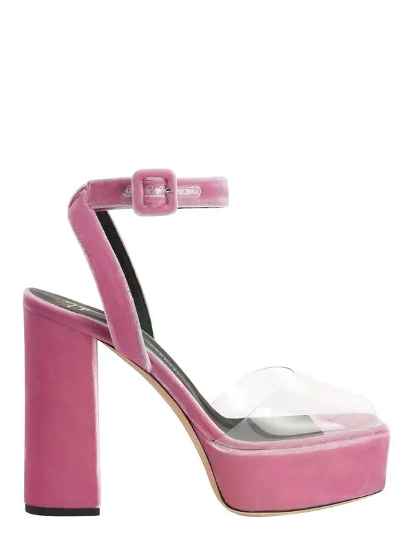 GIUSEPPE ZANOTTI Betty Plexi Sandals - Pink