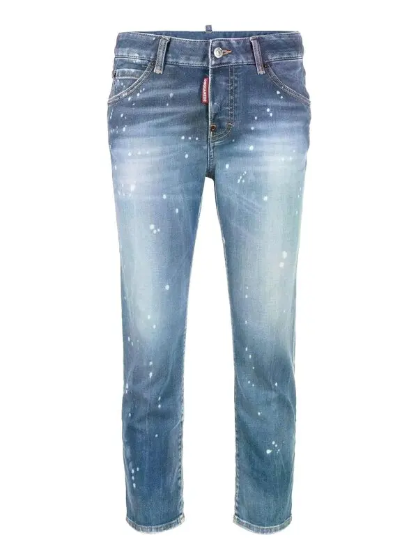 Dsquared2 Cropped Skinny Jeans - Blue