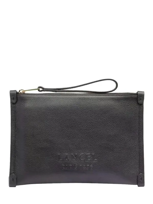 LANCEL Jour De Leather Clutch Bag - Black