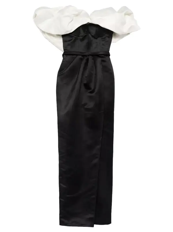 AAVVA Off-shoulder Maxi Dress - Black