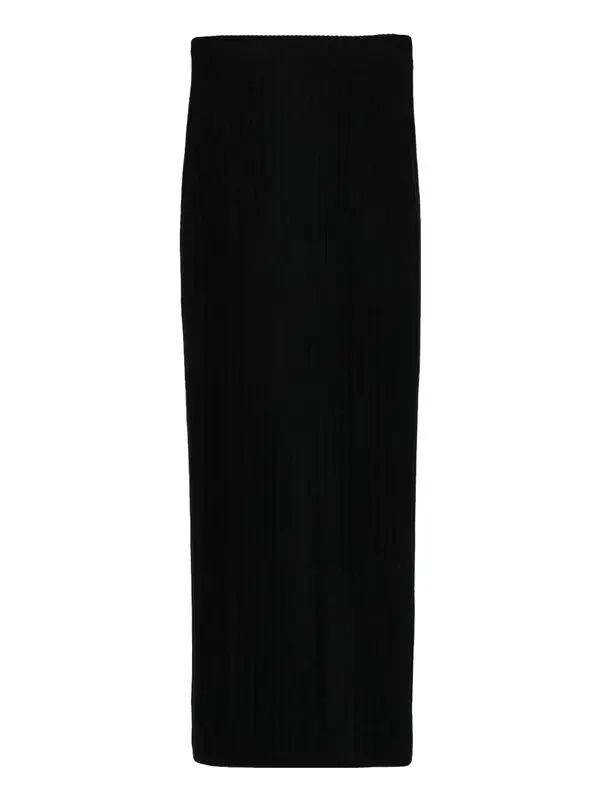 Max Mara Seta Midi Skirt - Black