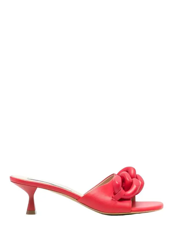 Stella McCartney Chain-link Detail Sandals - Red
