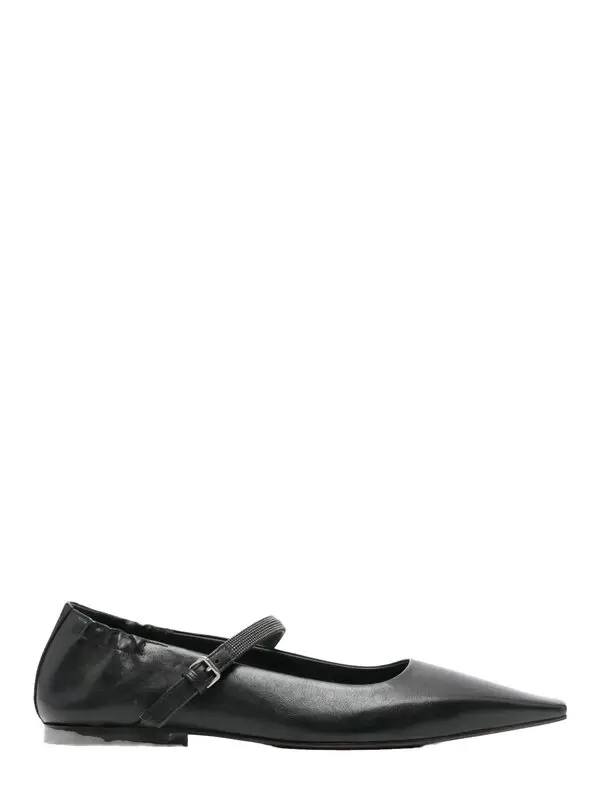 Brunello Cucinelli Leather Ballerinas - Black