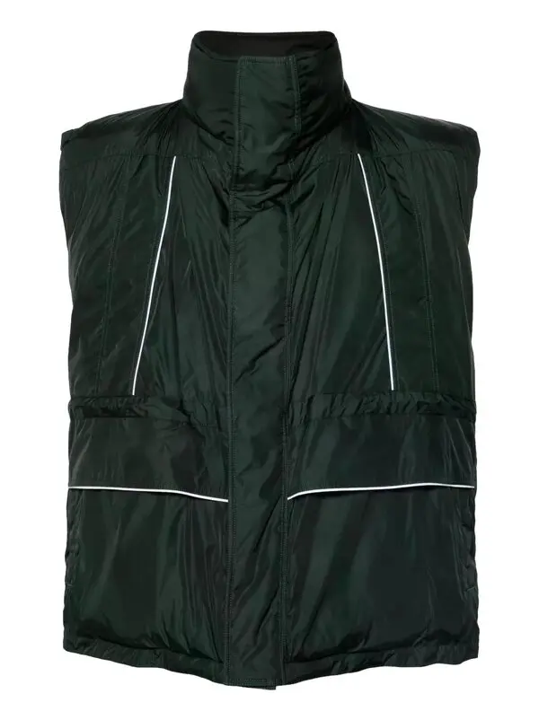 Balenciaga Padded Gilet - Green