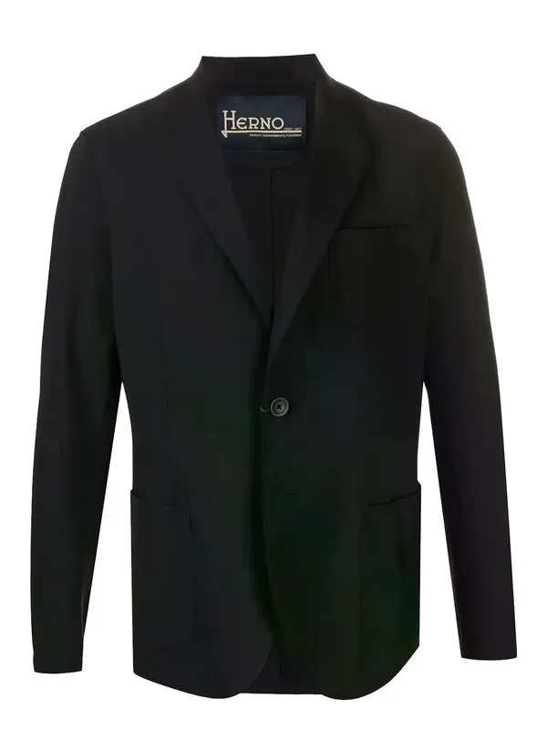 Herno Patch Pocket Blazer - Black