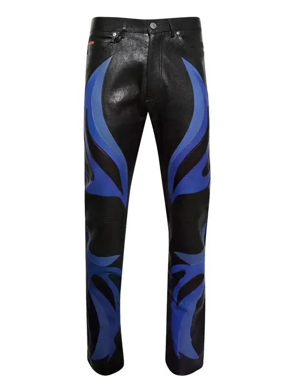 Martine Rose Leather Trousers - Black