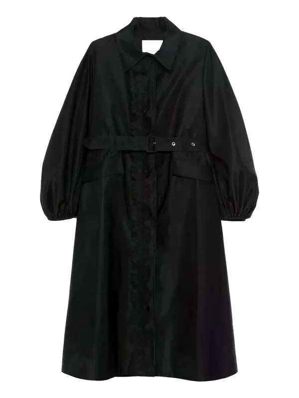 Cecilie Bahnsen Orah Trench Coat - Black