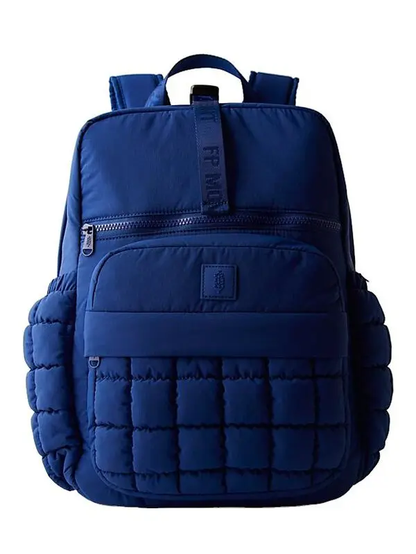 Free People Quilted Backpack - Light Cobalt