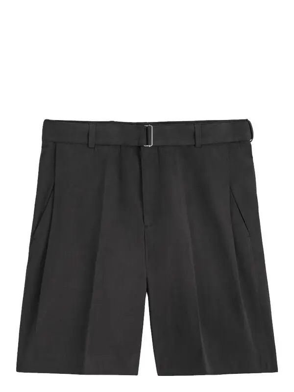 Cos Belted Tailored Shorts - Black