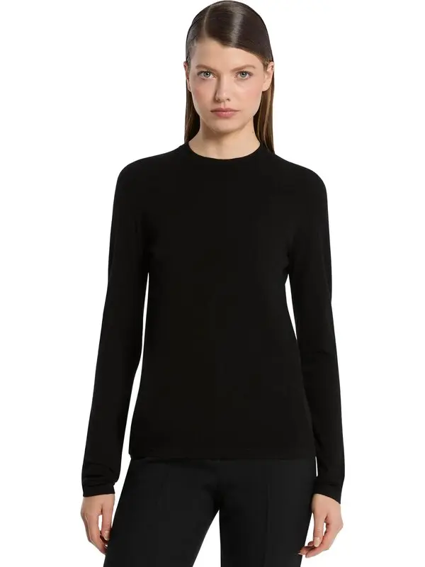 Michael Kors Stretch Viscose Long-sleeve Shirt - Black