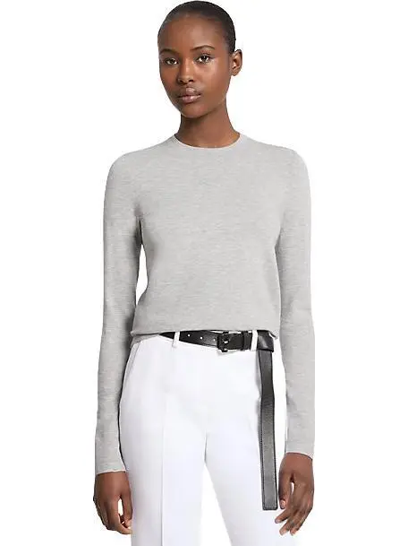 Michael Kors Stretch Viscose Long-sleeve Shirt - Grey