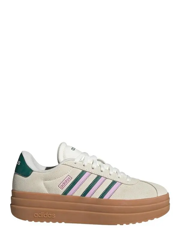Adidas Vl Court Bold Sneakers - Off White/collegiate Green/bliss Lilac