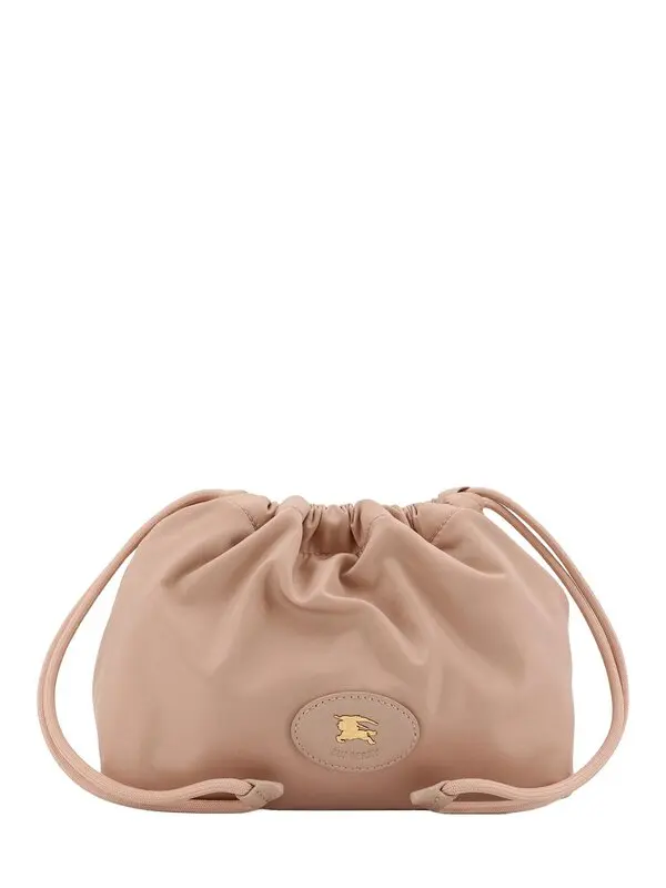 Burberry Horseshoe Drawstring Clutch - Pink