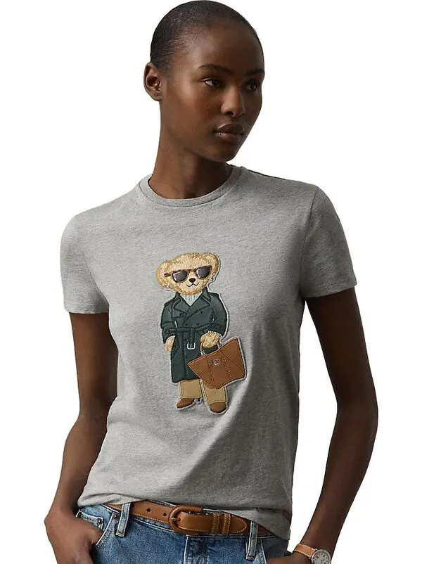 Ralph Lauren Polo Bear Cotton Tee - Pearl Grey Melange