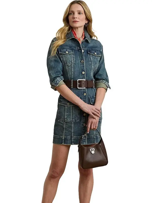 Ralph Lauren Denim Trucker Shirt Dress - Haze Wash