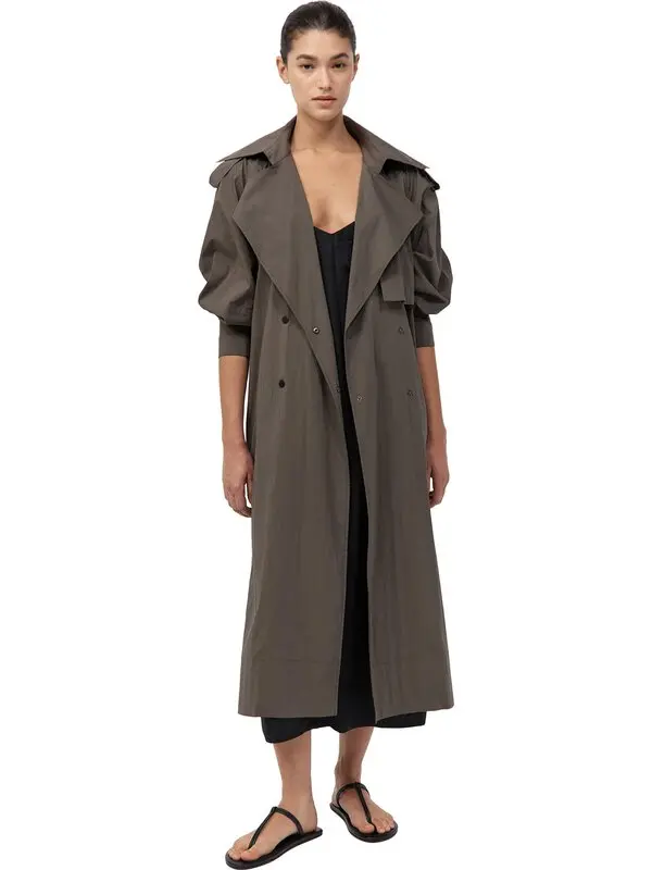 ST AGNI Relaxed Trench - Khaki